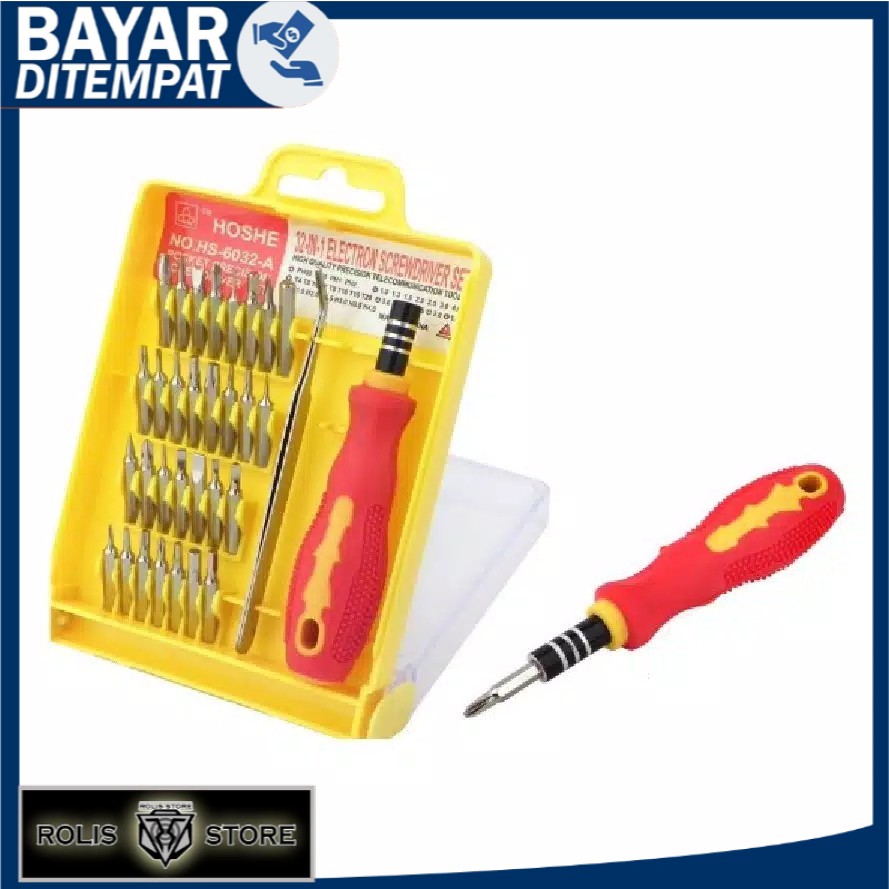 Jual Obeng Tools Set Mini Super Murah Berkualitas 32 in 1 | Shopee ...