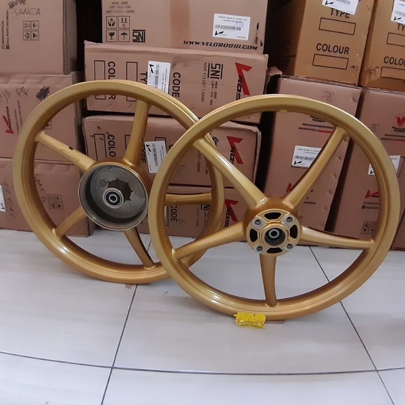 Jual Velg Velk Pelah Pelg Vrossi copy rcb Mx tromol besar gold | Shopee ...
