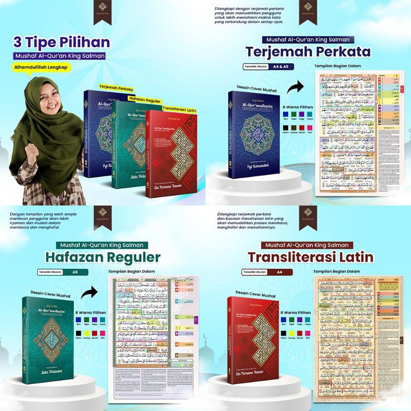 Jual Al quran Hafalan Mudah Custom Nama,King Salman | Shopee Indonesia