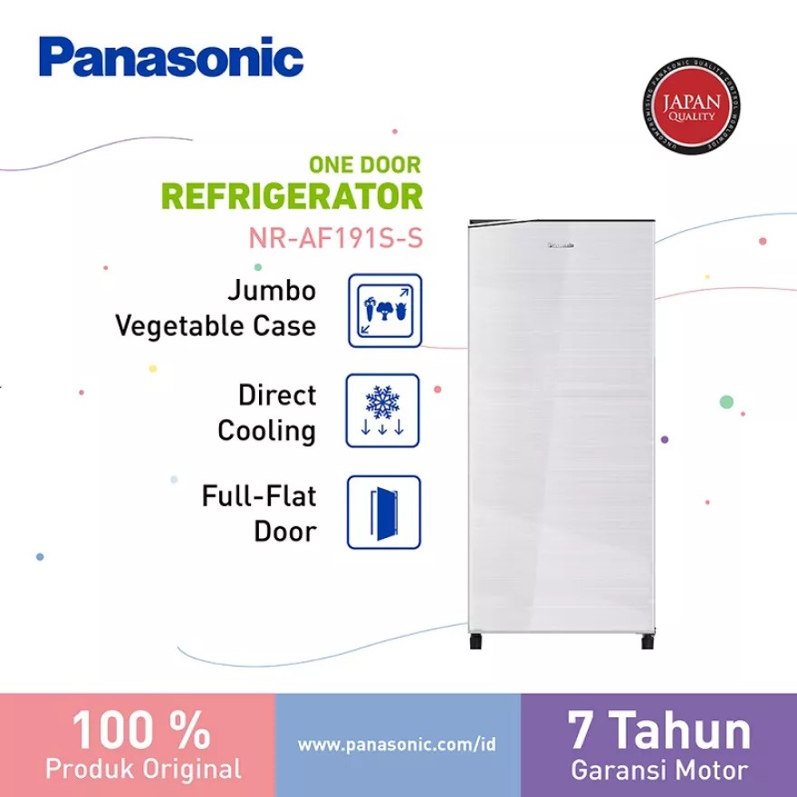 Jual KULKAS PANASONIC NR-AF191S-S LEMARI ES 1 PINTU 164 LITER | Shopee Indonesia