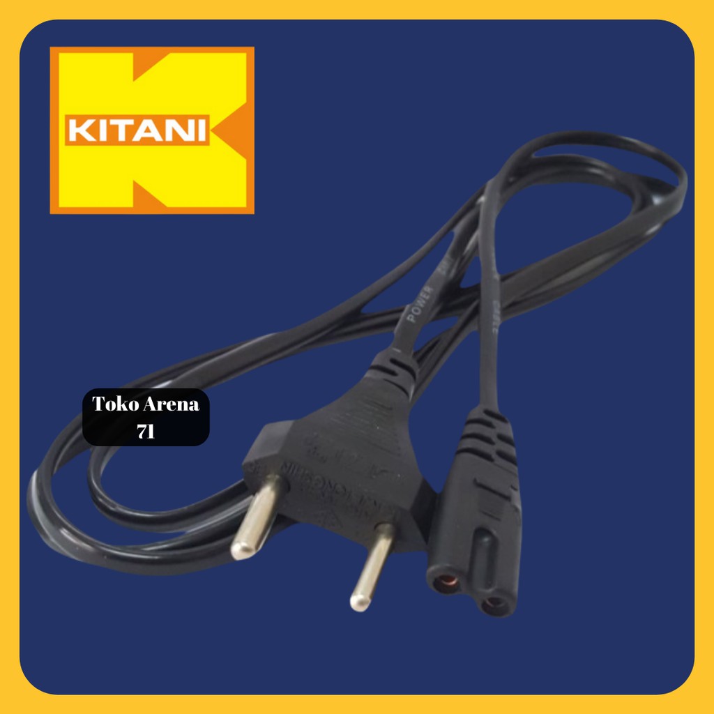 Jual Kabel Power AC angka 8 Kabel Tape Kabel Radio Kabel PS Kabel Printer Kabel 2 Lubang Kitani ...