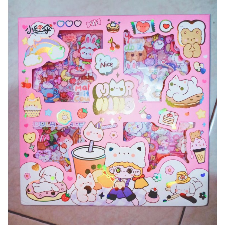 Jual Sticker Lucu Tumblr Aesthetic Jurnal Botol Motif Morning Ecer ...