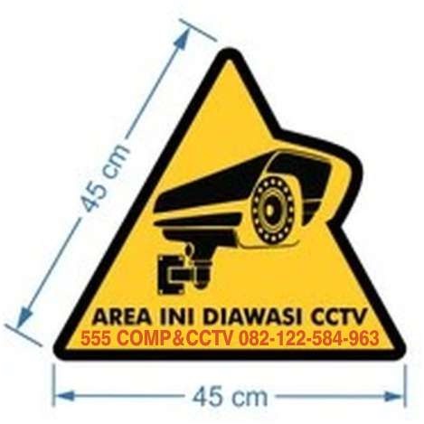 Jual Rambu CCTV 24 Jam - Segitiga 45cm - ACP | Shopee Indonesia