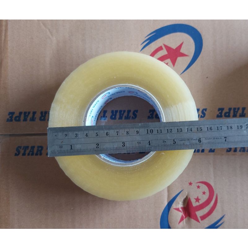 Jual Lakban Bening & coklat 45mm x 300 m x 45 micron|Lakban Jumbo 2 inch | Shopee Indonesia