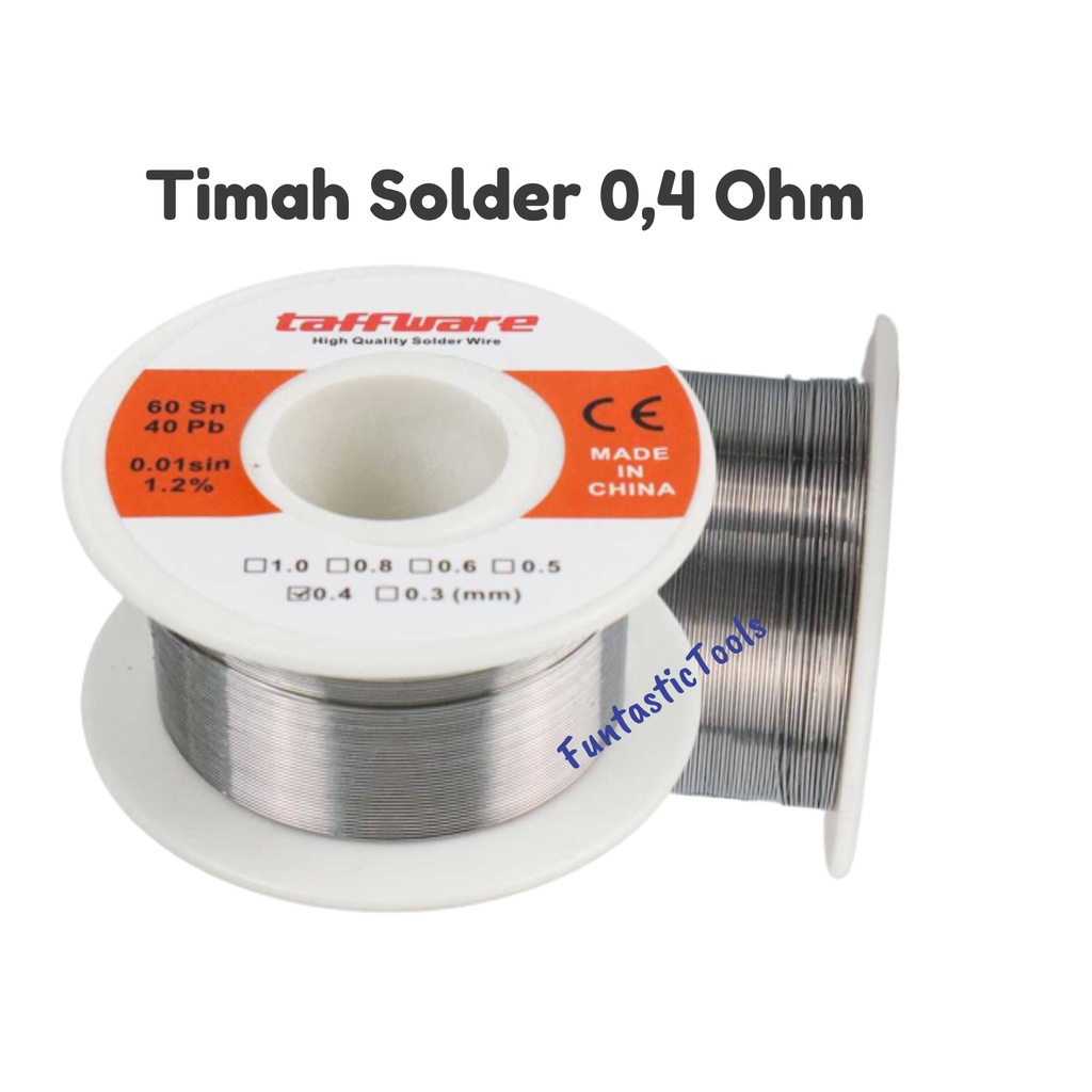 Jual Kawat Timah - Tinol Solder 0,4 Ohm Sn60/Pb40 | Shopee Indonesia