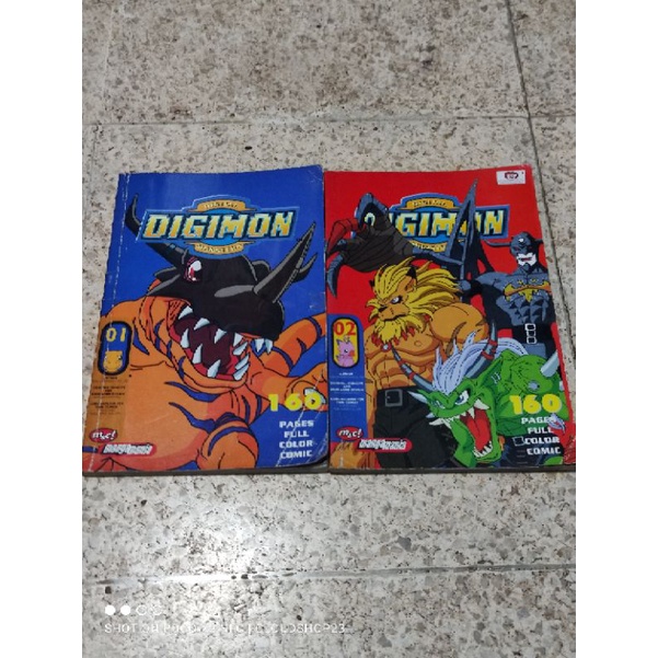Jual komik digimon ( digital monster ) nomor 1 dan 2 / toei / akiyoshi ...