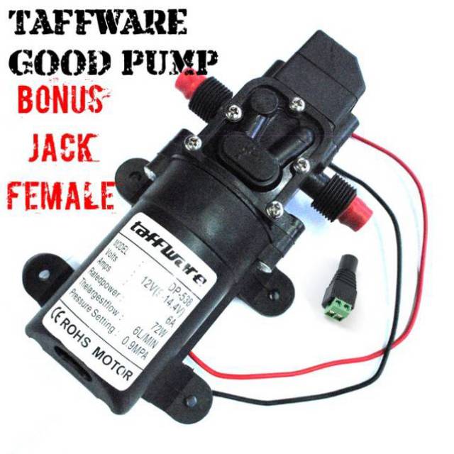 Jual Pompa Air DC 12 Volt Taffware Good pump 130 psi | Shopee Indonesia