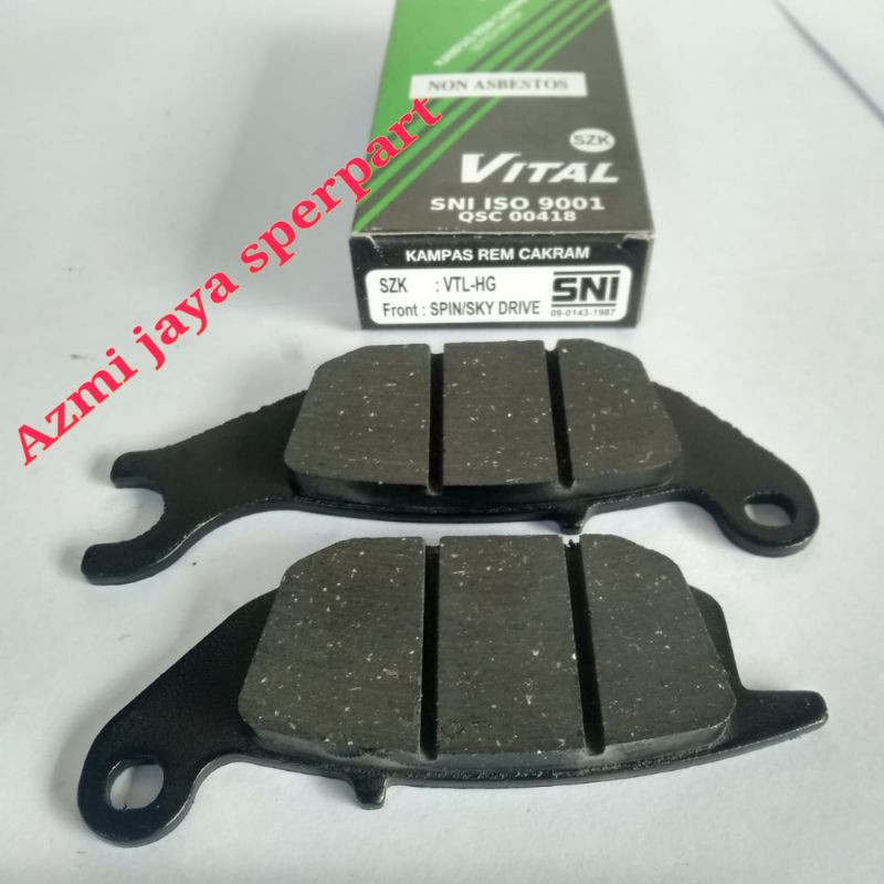 Jual discpad kampas rem depan spin 125 skywave SkyDrive cakram depan suzuki spin SkyDrive ...