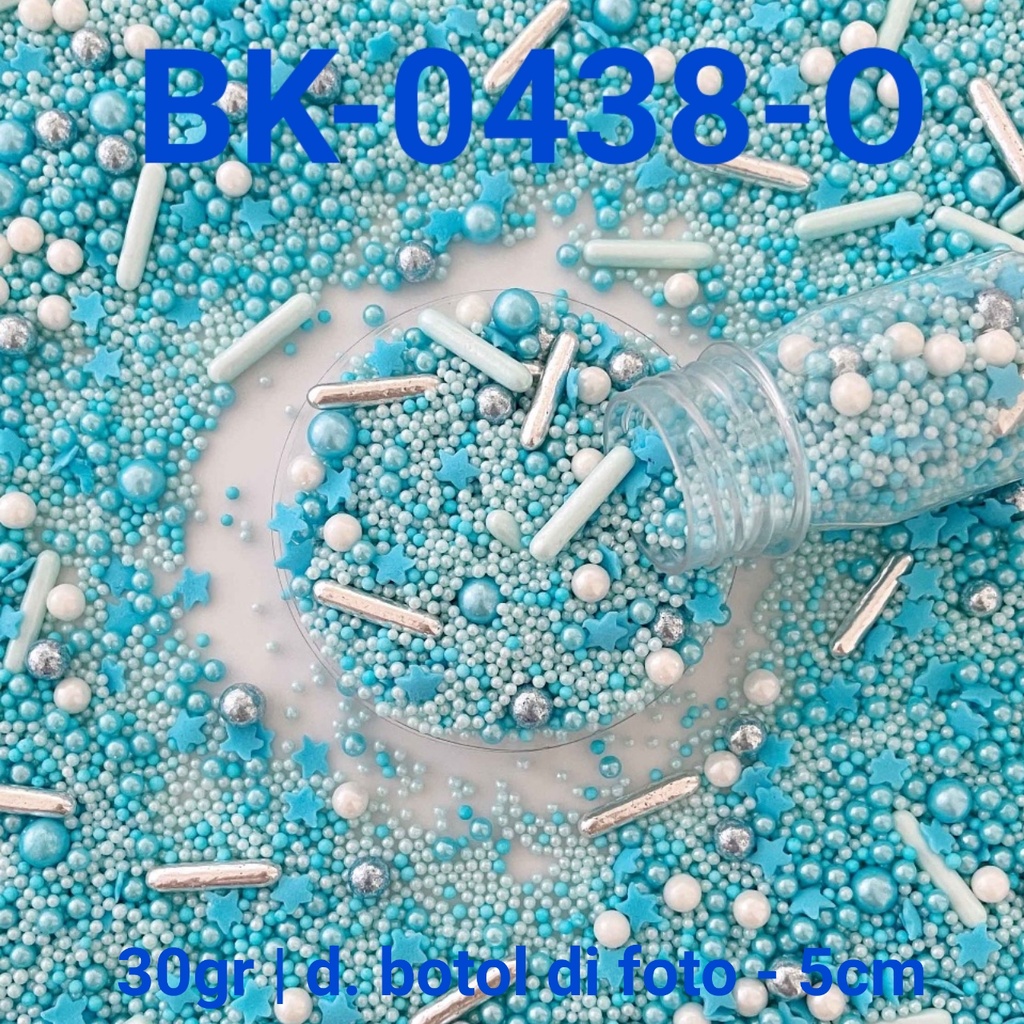 Jual GR-BK-0438 Sprinkles springkel 30gr pink biru hijau kuning merah ...