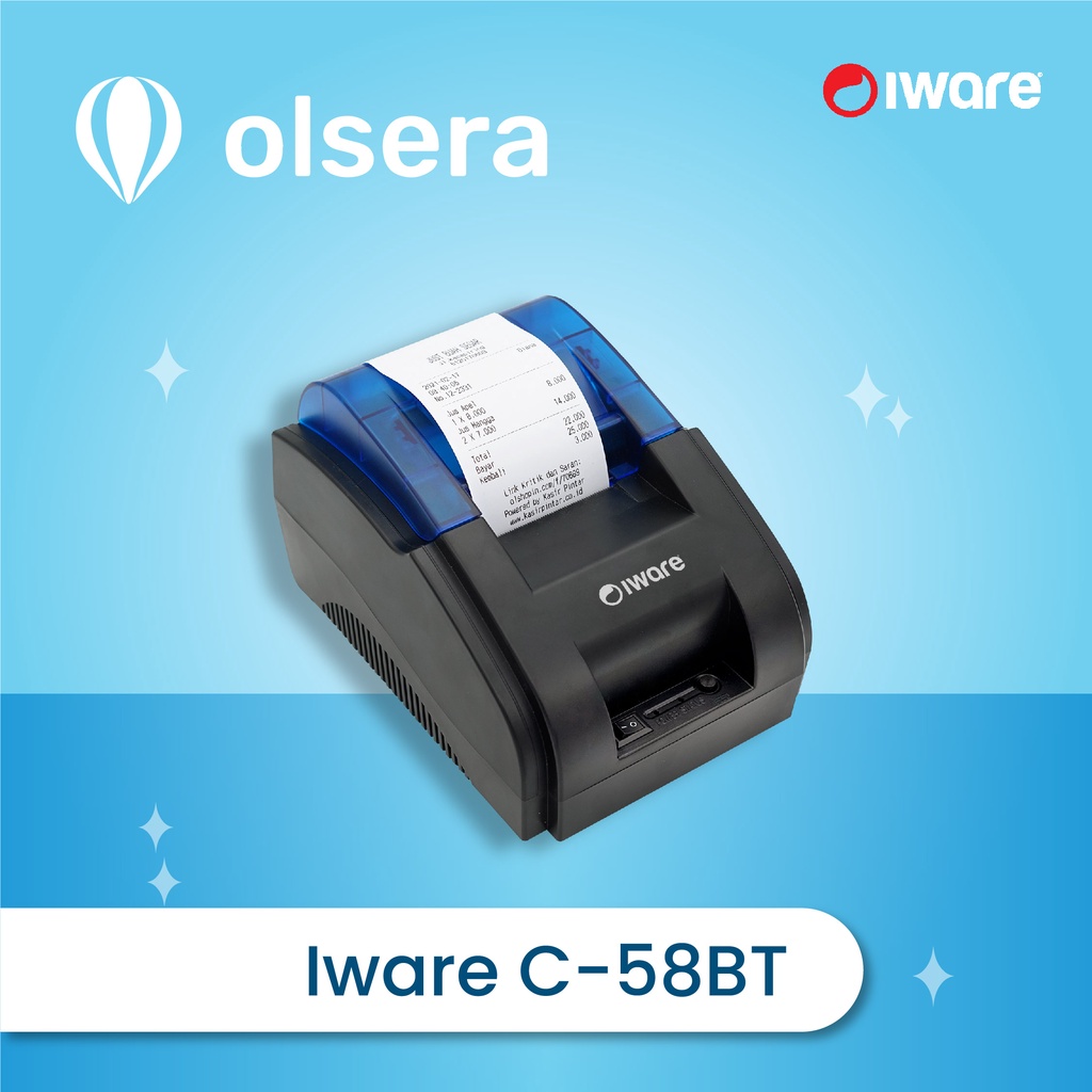 Jual Iware C58BT dan Aplikasi Kasir OlseraPOS | Shopee Indonesia