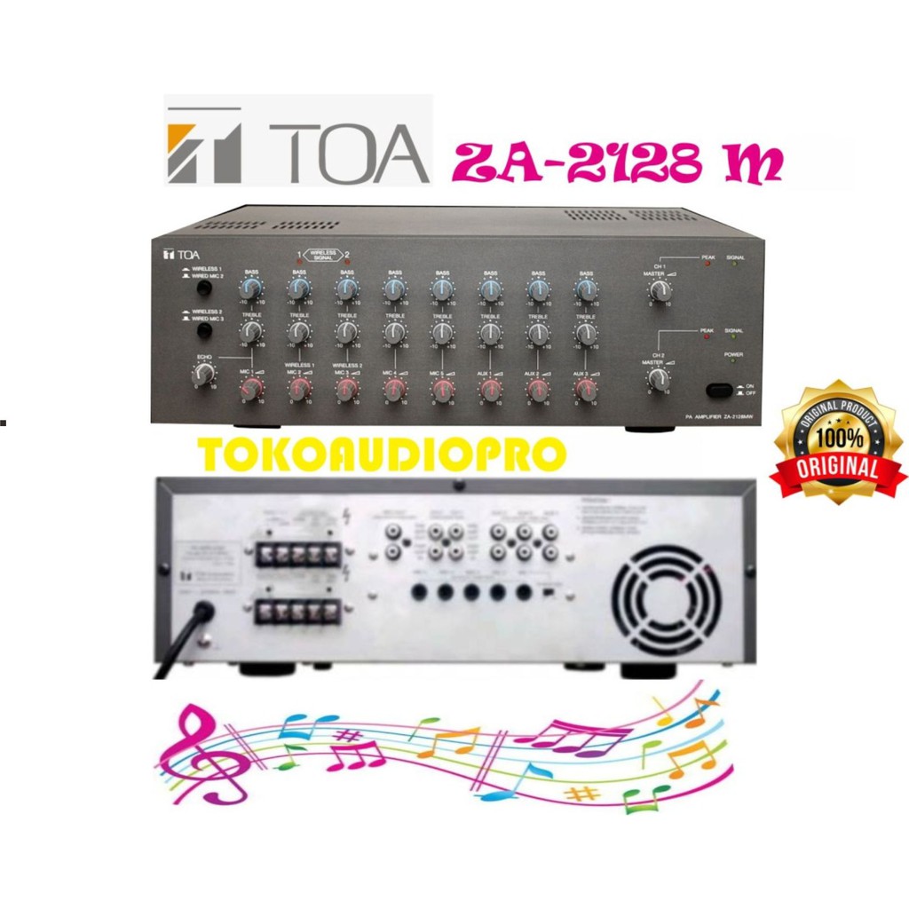 Jual Toa ZA2128M PA System Power Amplifier Mixer Toa ZA-2128M Mixer ...