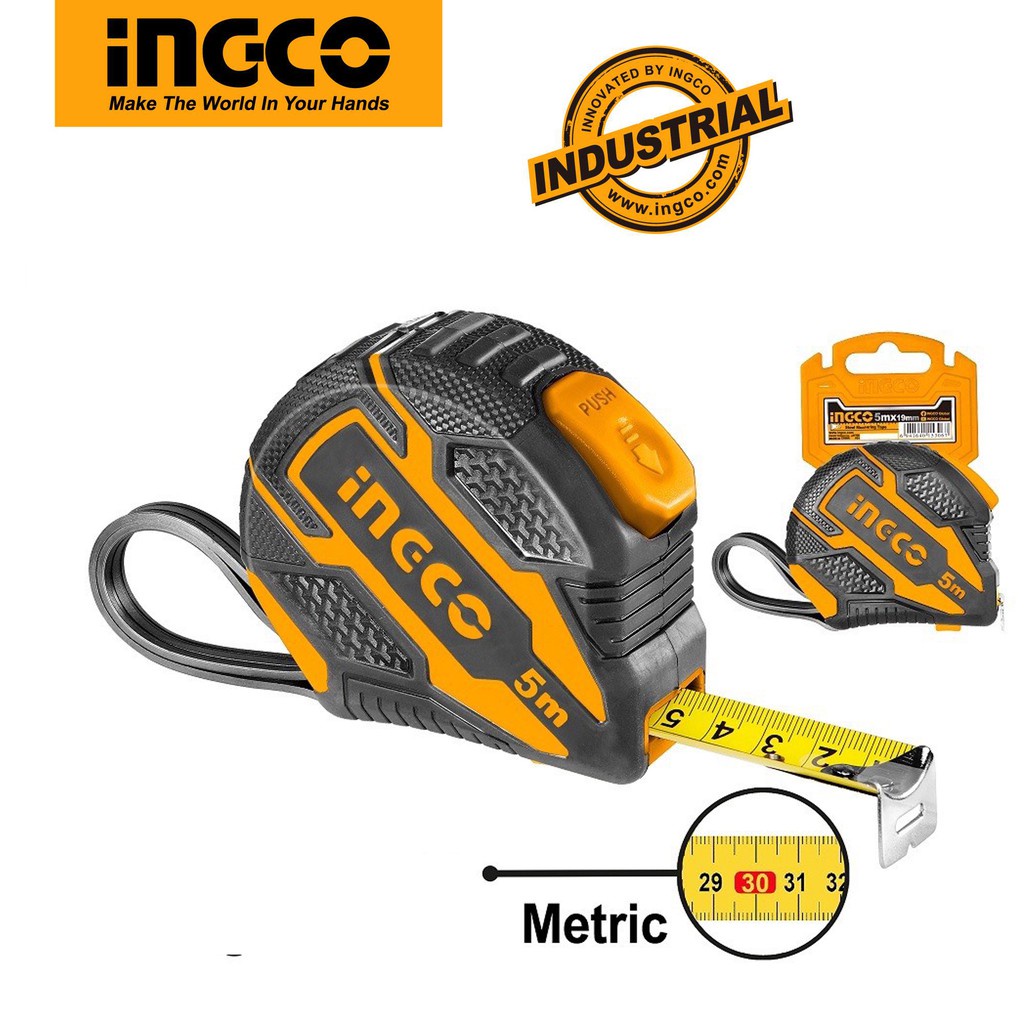 Jual Steel Measuring Tape (3 m) INGCO HSMT0803 - Meteran Ukur Besi 3m Meter | Shopee Indonesia