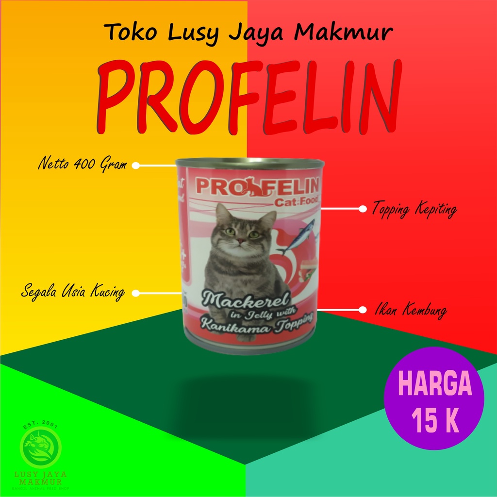 Jual Profelin Kaleng 400 Gram Rasa Ikan Kembung | Shopee Indonesia