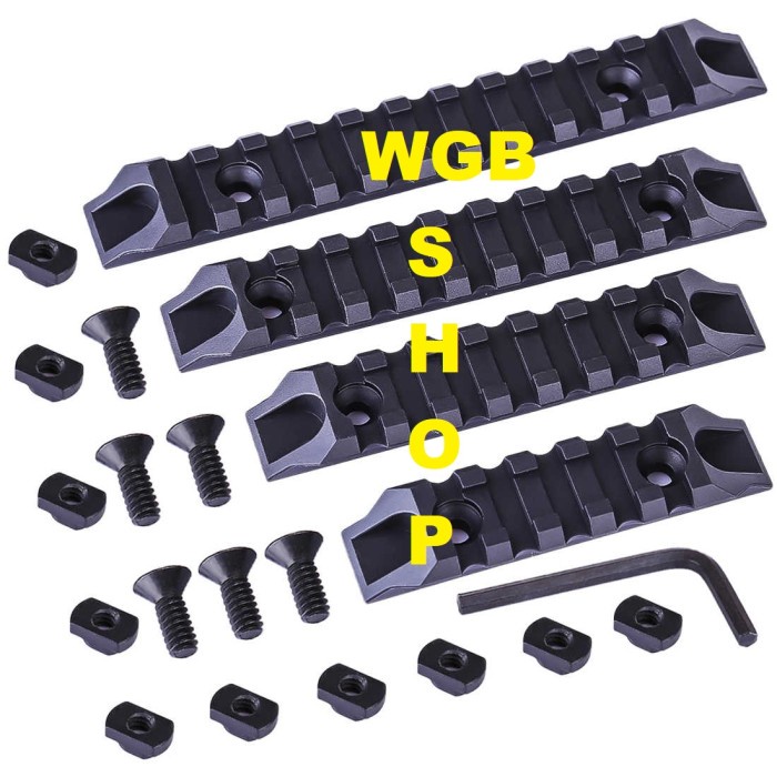 Jual V50Bg Tactical Rail Panel For Mlok Ris Rail System Picatinny Rail ...