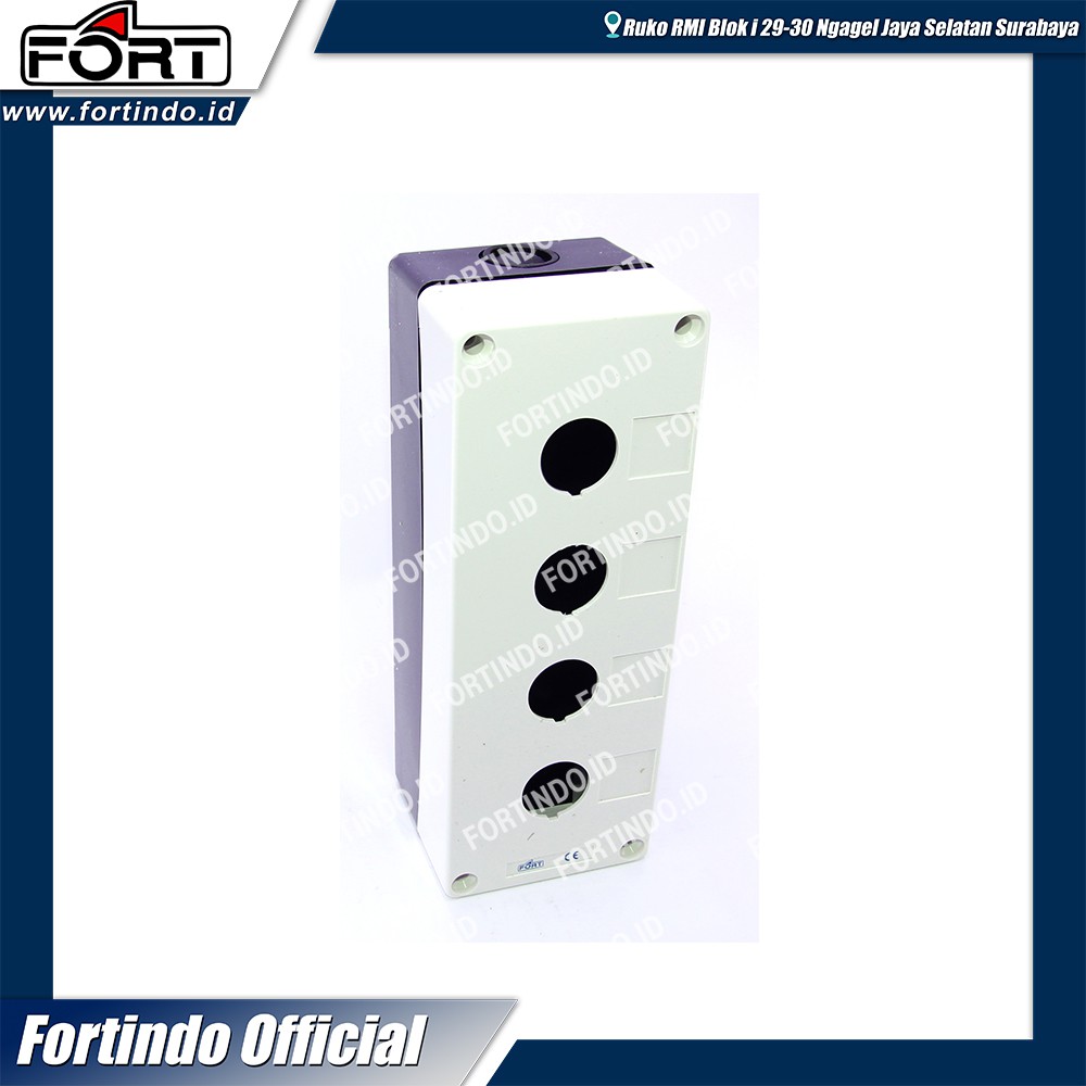 Jual Box Push Button Station 4 Hole 22mm BX4-22 KOTAK KONTROL MERK FORT ...