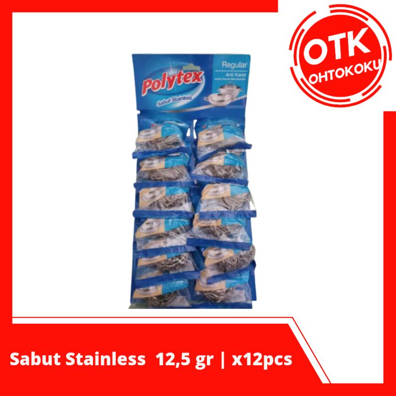 Jual Polytex Sabut Stainless Steel 12.5gr x 12 Pcs | Shopee Indonesia