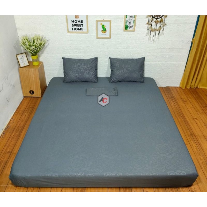 Jual SPREI 160X200 QUEEN BED KASUR NOMOR 2 EMBOS MOTIF WARNA MERAH HIJAU BIRU ABU MARUN NAVI ...