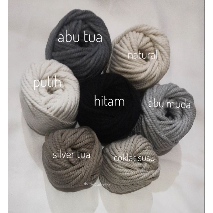 Jual tali katun / tali rope / tali macrame 4mm | Shopee Indonesia