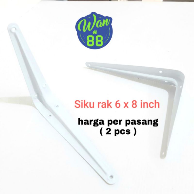 Jual Siku rak L dinding 6x8 inch putih harga per pasang (2pcs) | Shopee ...