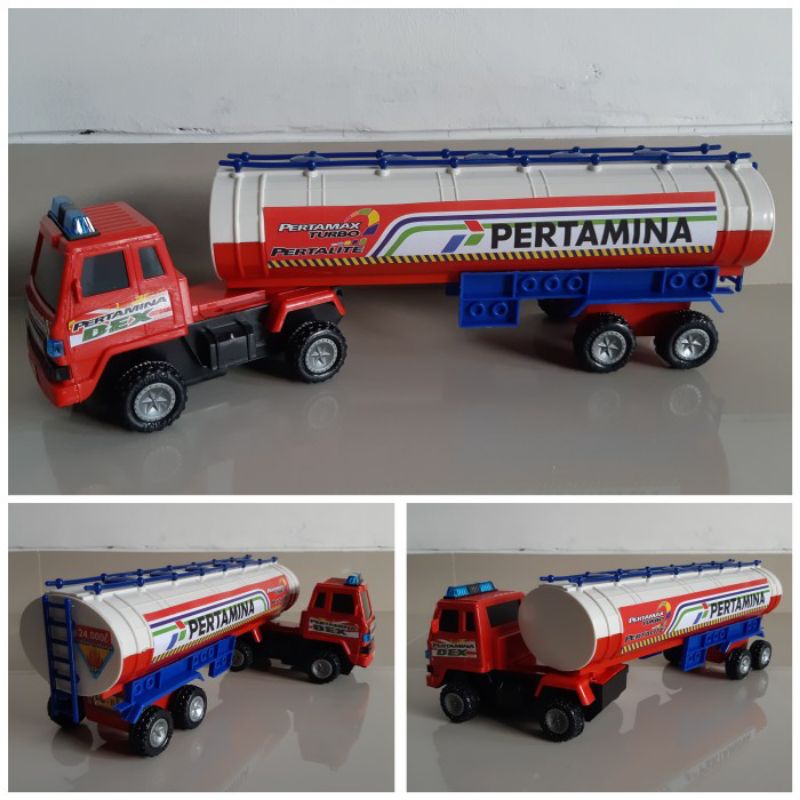 Jual Mainan Truk Tanki BBM Edukatif - Mobil Truck Pertamina Anak ...