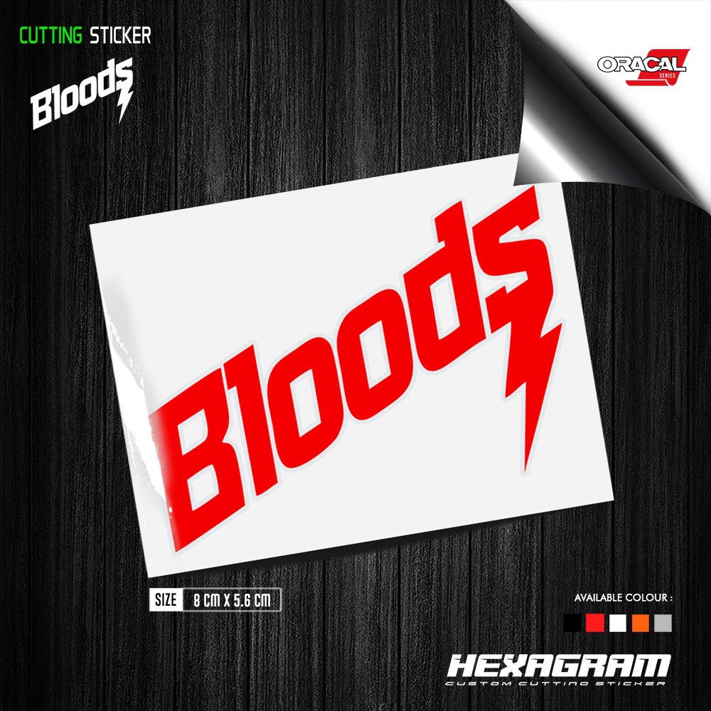 Jual Stiker Cutting Logo Bloods | Cutting Sticker Bloods | Bloods ...