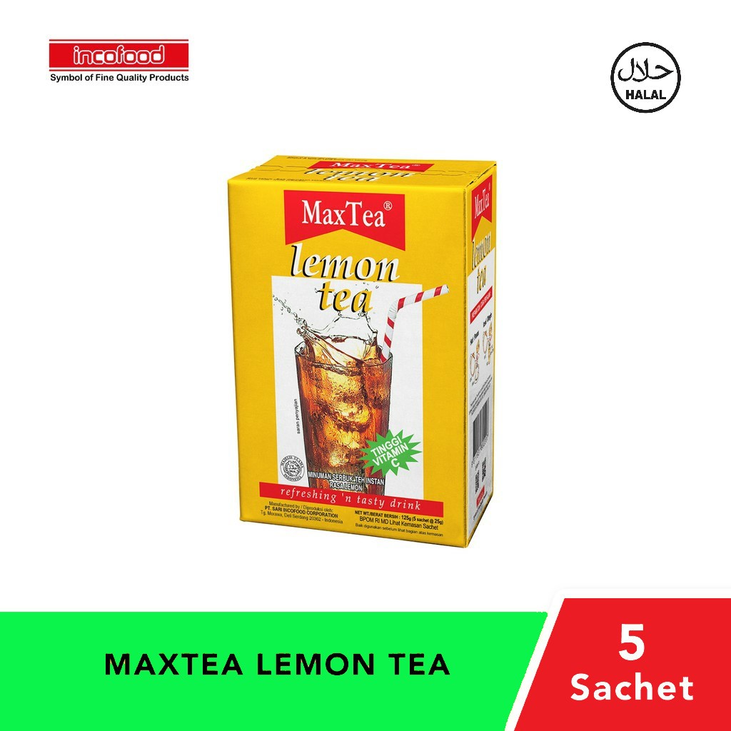 Jual MaxTea Lemon Tea (5 sachet) | Shopee Indonesia