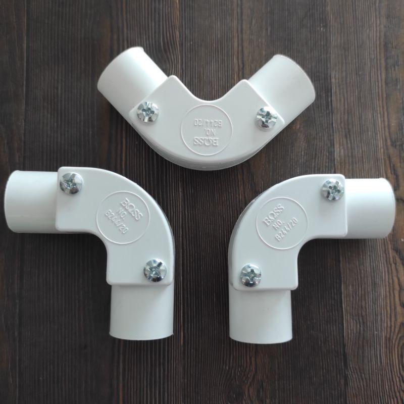 Jual Elbow/ Knee/ Keni/ L Pipa PVC 20mm Boss | Shopee Indonesia