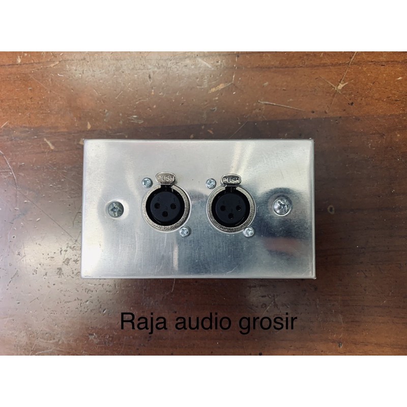 Jual Terminal panel mic jek canon xlr tanam 2 channel canon xlr box ...