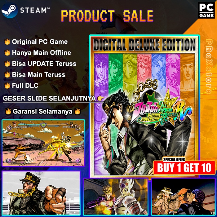 Jual JoJo Bizarre Adventure All Star Battle R Deluxe PC Game ORIGINAL ...