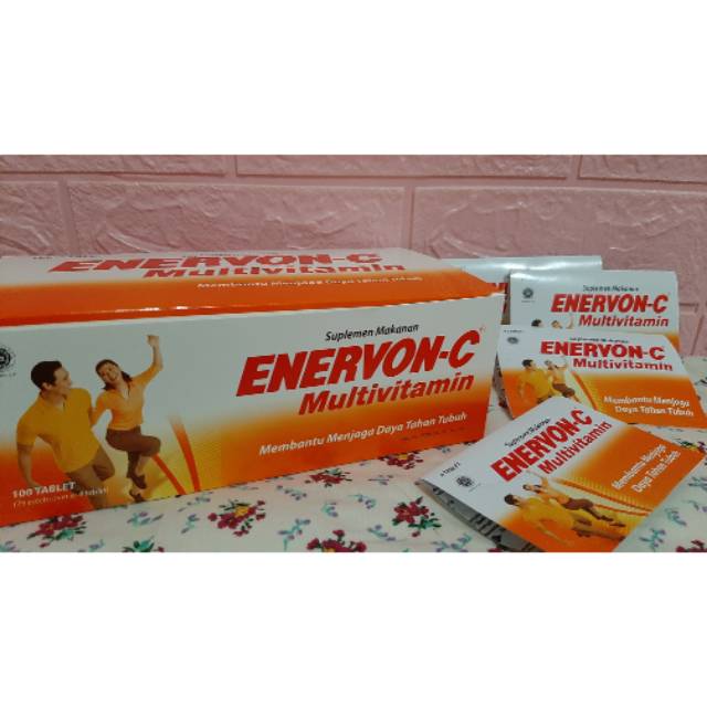 Jual Enervon c Multivitamin 1 box (25 strip/100 tablet) | Shopee Indonesia