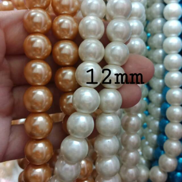 Jual Mutiara sintetis / Mutiara berat ukuran 12mm | Shopee Indonesia