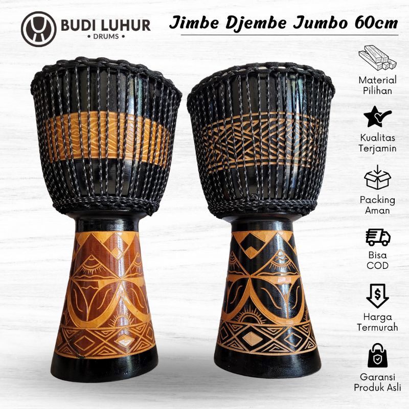 Jual Kendang Gendang Jimbe Ukuran Jumbo 60cm Diameter 12 inch 30cm ...