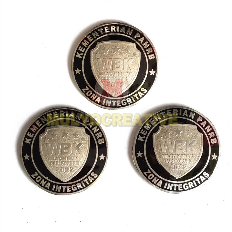Jual Pin WBK Kementrian PANRB Zona Integritas - Emblem WBK Terbaru ...