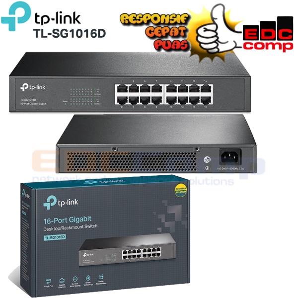Jual TP-Link TL-SG1016D 16-Port Gigabit Switch TPLink | Shopee Indonesia