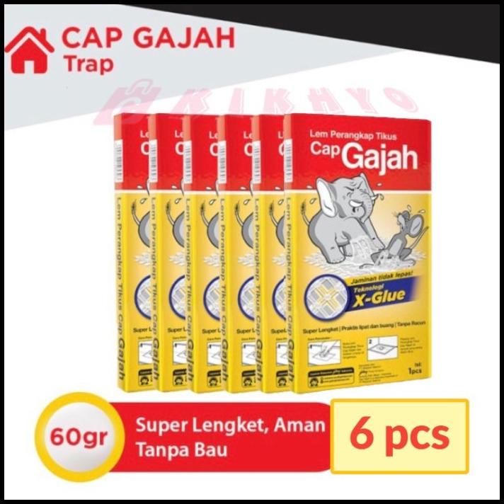 Jual Lem Tikus Cap Gajah Trap Perangkap Jebakan Racun Curut | Shopee ...