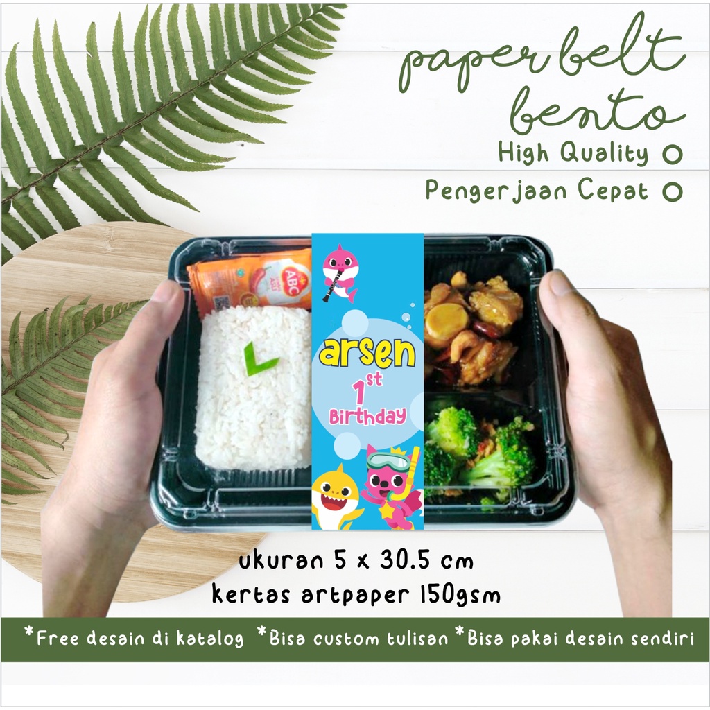 Jual PAPER BELT BENTO / KOTAK NASI ULTAH / PENGIKAT HAMPERS / SABUK / ROLLER | Shopee Indonesia