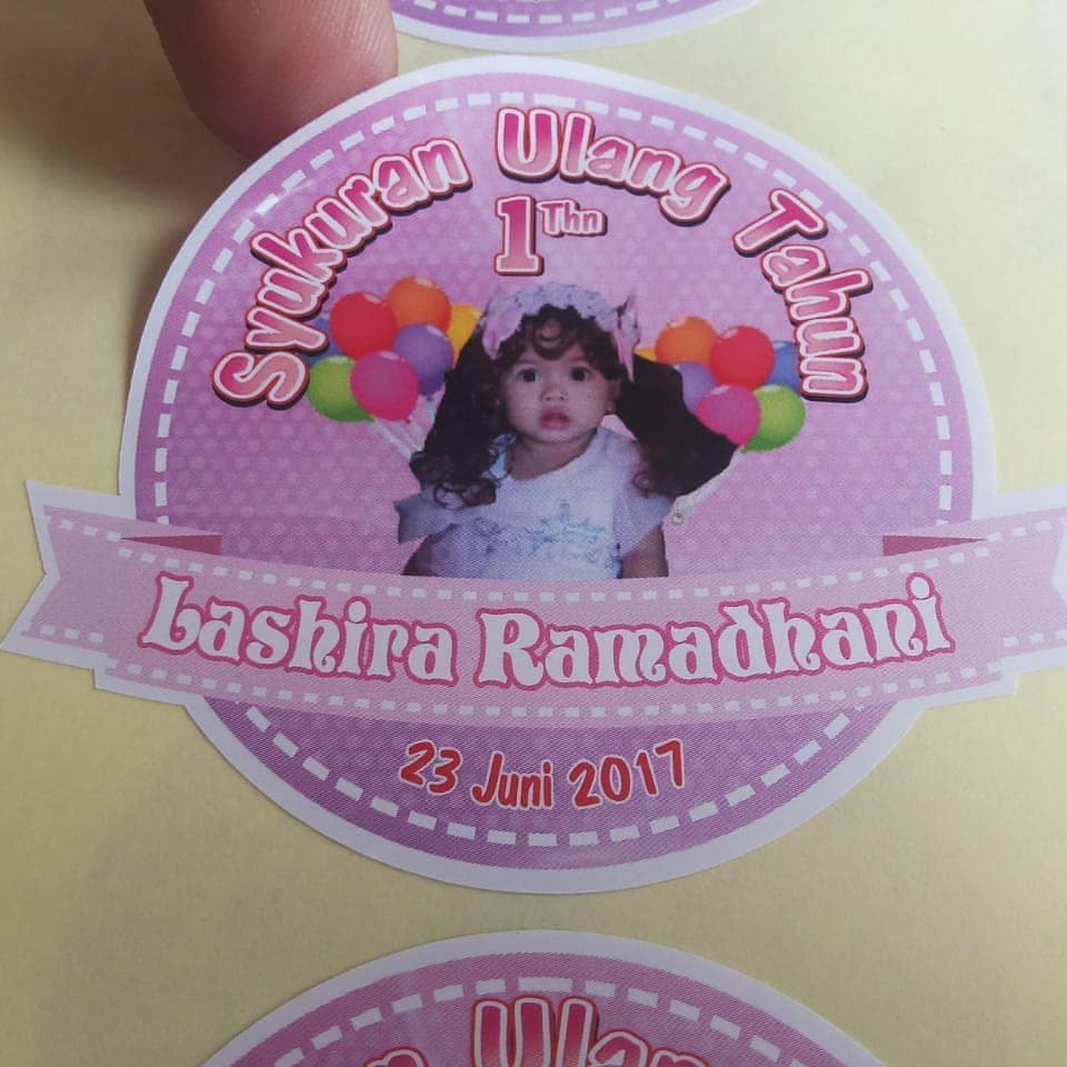 Jual cetak stiker label ulang tahun | Shopee Indonesia