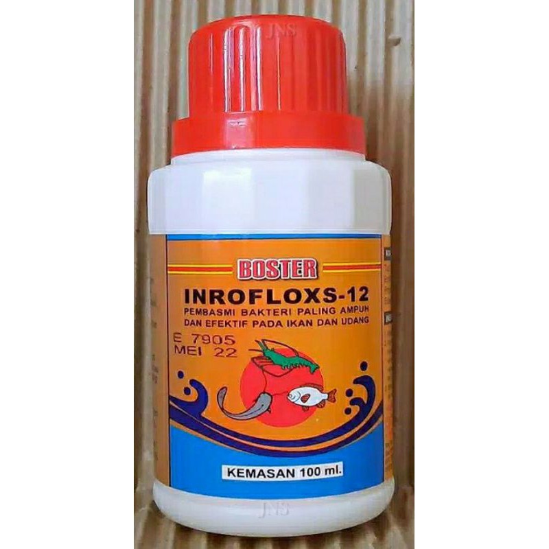 Jual BOSTER INROFLOXS 12 CAIR OBAT ANTIBIOTIK IKAN ENROFLOXACIN ANTI ...