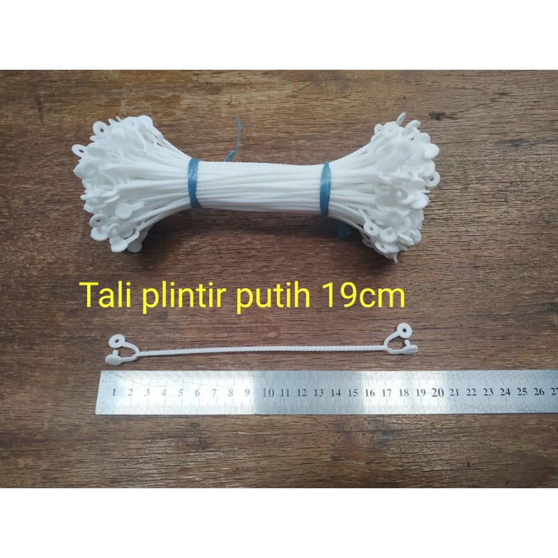 Jual tali plintir putih 19 cm tali bingkisan souvenir ulang tahun ...