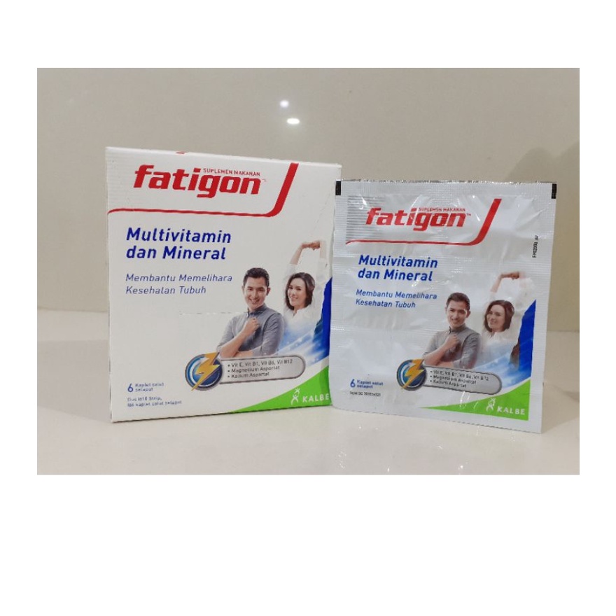 Jual Fatigon Strip (Putih) eceran / lembar 6 tablet | Shopee Indonesia