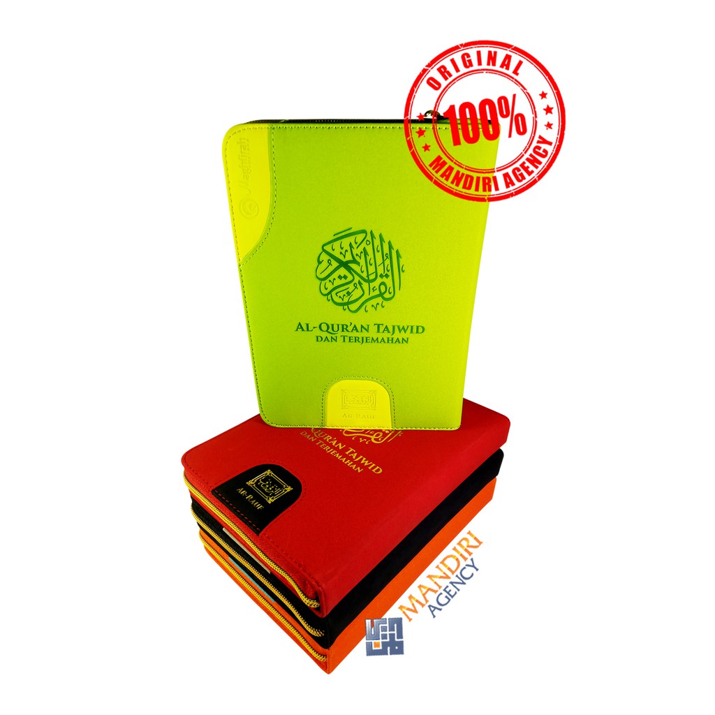 Jual Al-Quran AR-RAUF A5 Resleting Tajwid Terjemah Pelangi Dompet ...