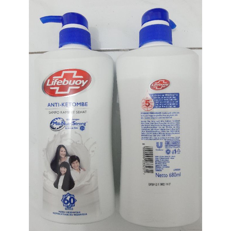Jual lifebuoy Anti-ketombe milk nutri strong & Active zinc 680ml ...
