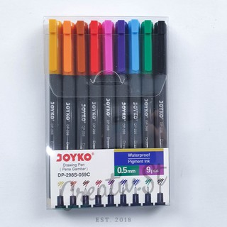 Jual Joyko Drawing Pen Set 6 DP-298S Set 9 DP-298S-059C Pena Gambar ...