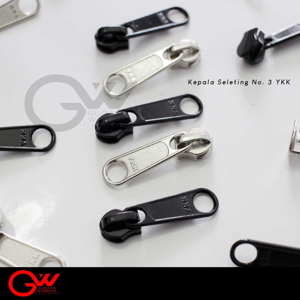 Jual ( ECERAN ) KEPALA SELETING YKK NO 3 | COIL HEAD ZIPPER | KEPALA ...