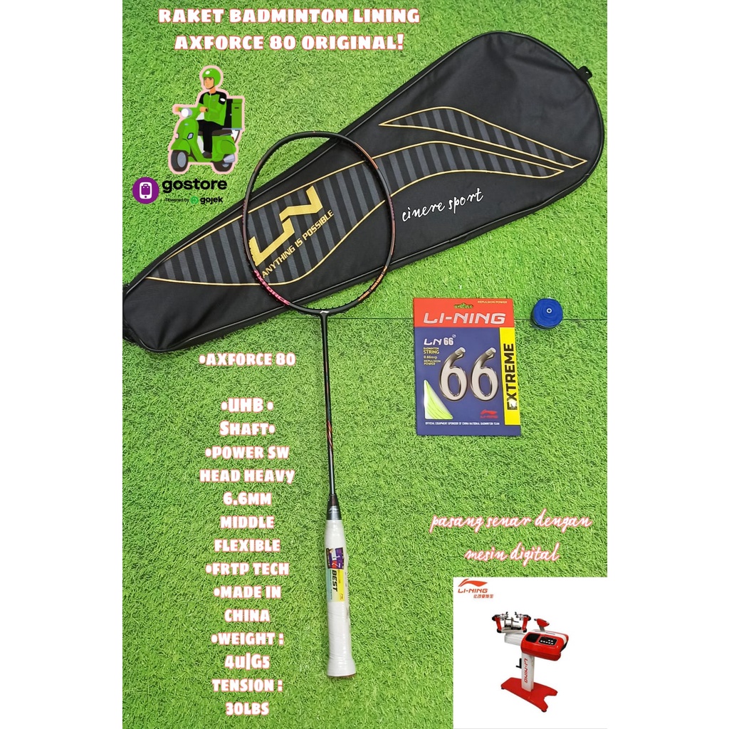 Jual RAKET BADMINTON LINING AXFORCE 80 ORIGINAL! | Shopee Indonesia