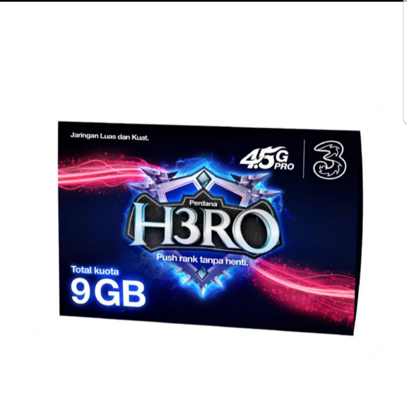 Jual KARTU PERDANA / SP TRI / 3 / THREE AON 1GB, HAPPY 2GB, HAPPY 4.5GB, H3RO 9GB, HAPPY 9GB ...