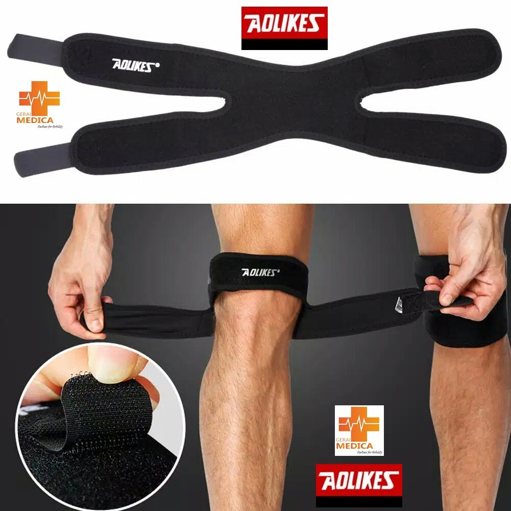 Jual AOLIKES / Knee Pattela Support / Brace Strap / Strap Tendon ...