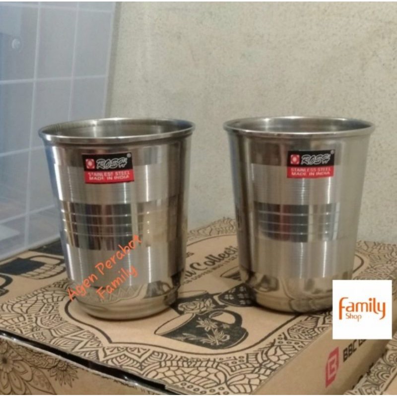 Jual Gelas Minum Stainless / Gelas Model Stainless Rosh Premium Tebal ...