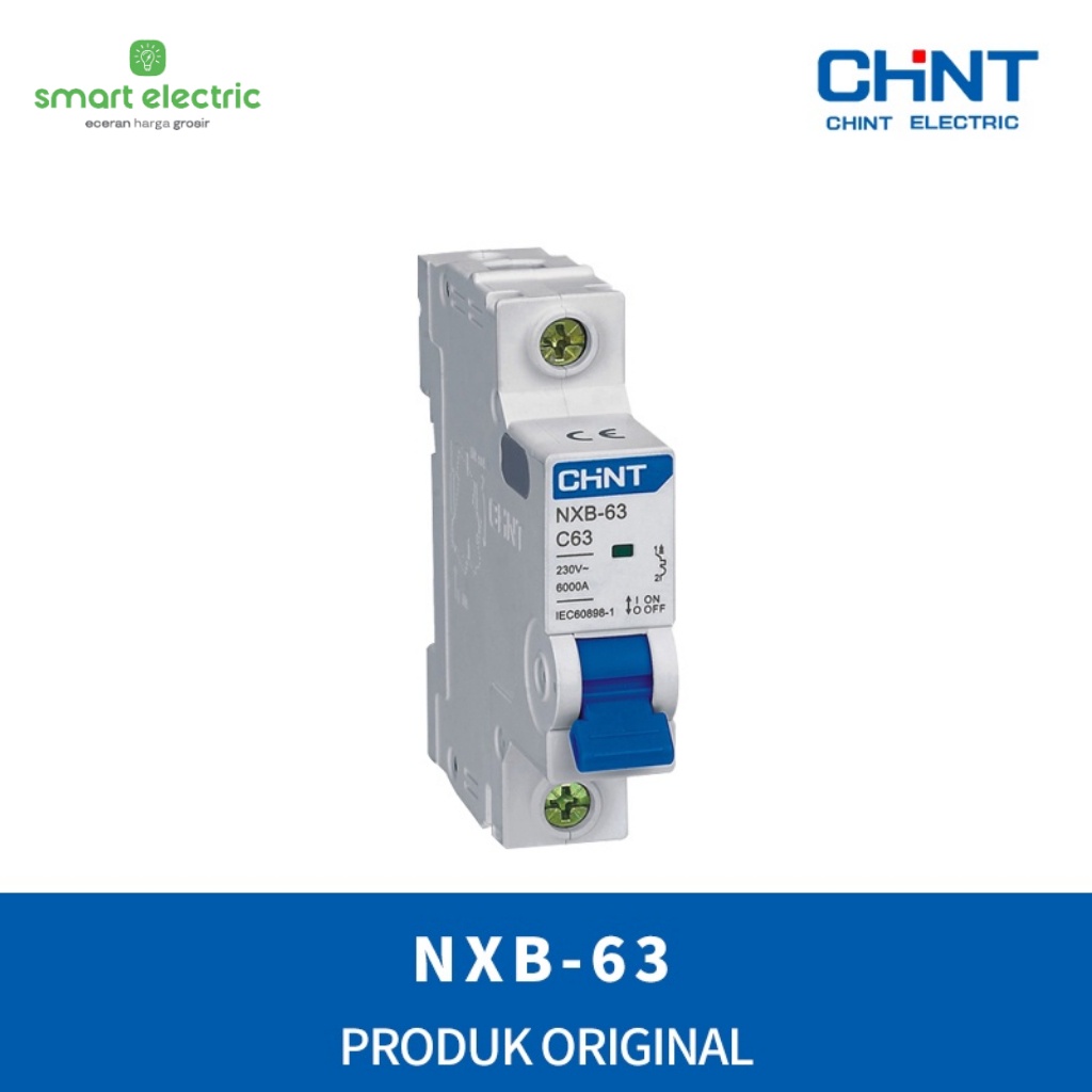 Jual Chint MCB 1 Phase NXB-63 1P 6kA (4A 6A 10A 16A 20A 25A 32A 40A 50A 63A) | Shopee Indonesia