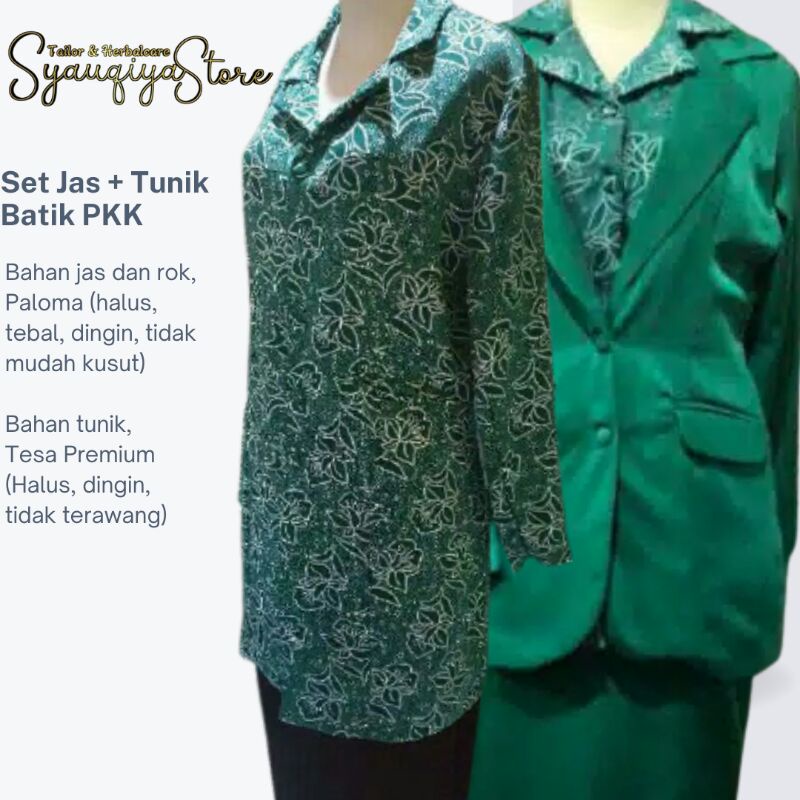Jual Set Jas + Batik PKK model Tunik | Shopee Indonesia